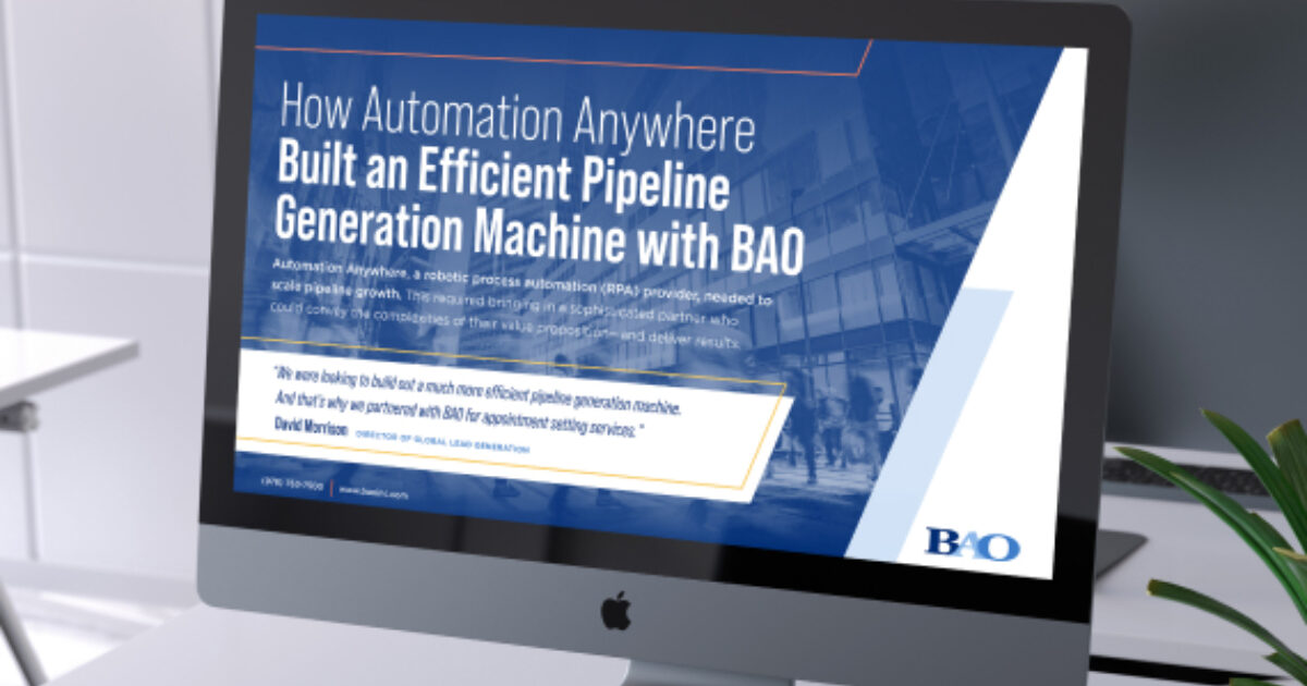 How Automation Anywhere Built an… | BAO (By Appointment Only)